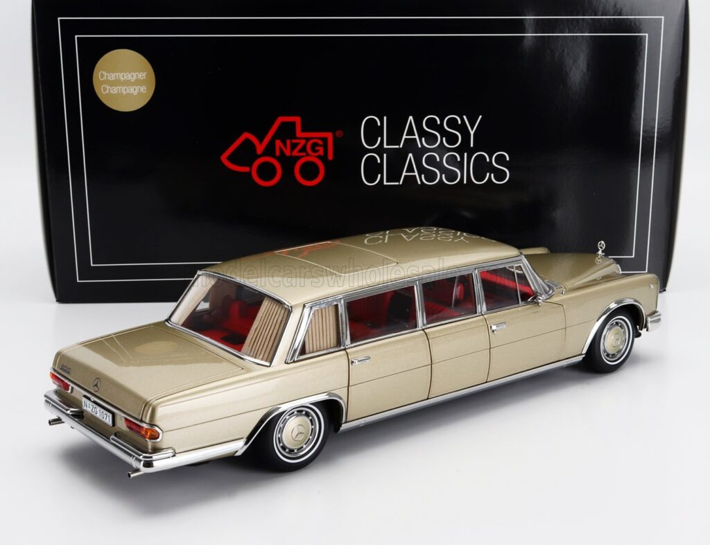 1:18 Mercedes-Benz 600 Pullman Limousine Champagne - Diecast Model ...