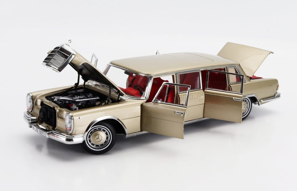 1:18 Mercedes-Benz 600 Pullman Limousine Champagne - Diecast Model ...