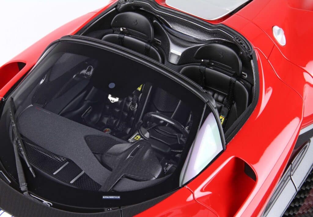 1:12 Ferrari Daytona SP3 Series Icona Open Roof Red with Stripe ...