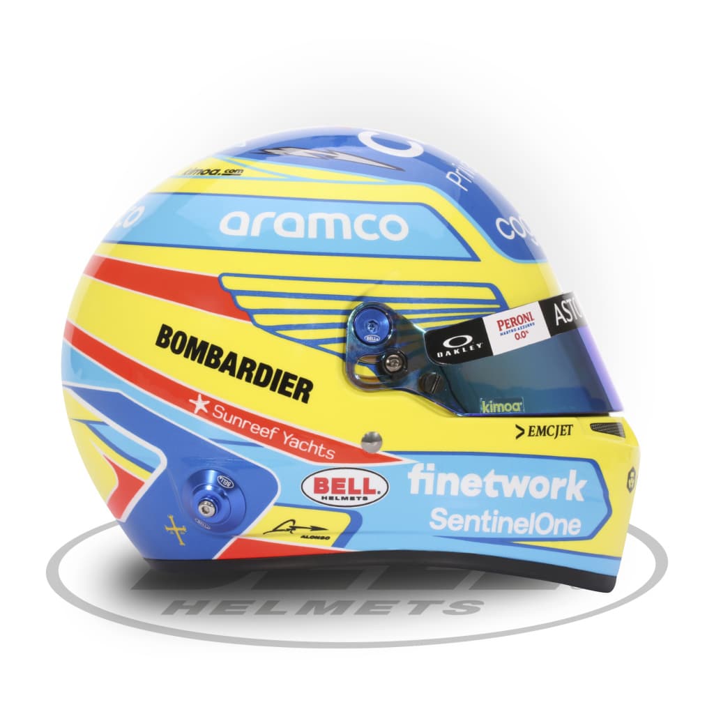 Bell - 1:2 Fernando Alonso 2023 Aston Martin F1 Replica Helmet