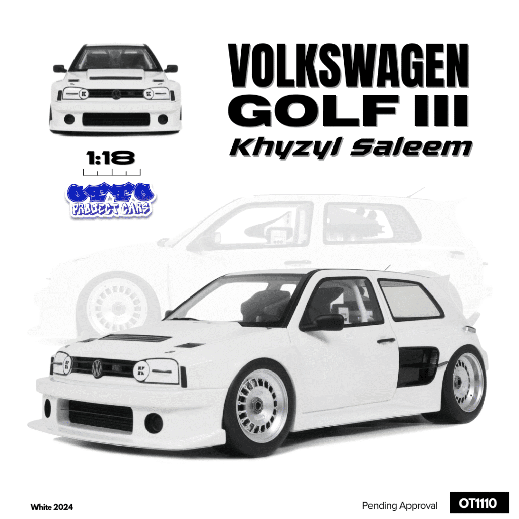 Otto Mobile - 1:18 Volkswagen Golf III Khyzyl Saleem White 2024 ...