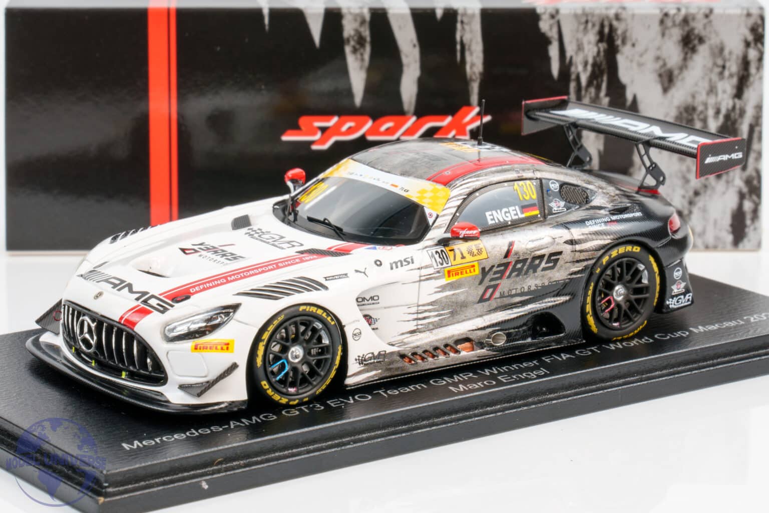 Spark - 1:43 Mercedes-AMG GT3 EVO No.130 Winner GT World Cup Macau 2024 ...