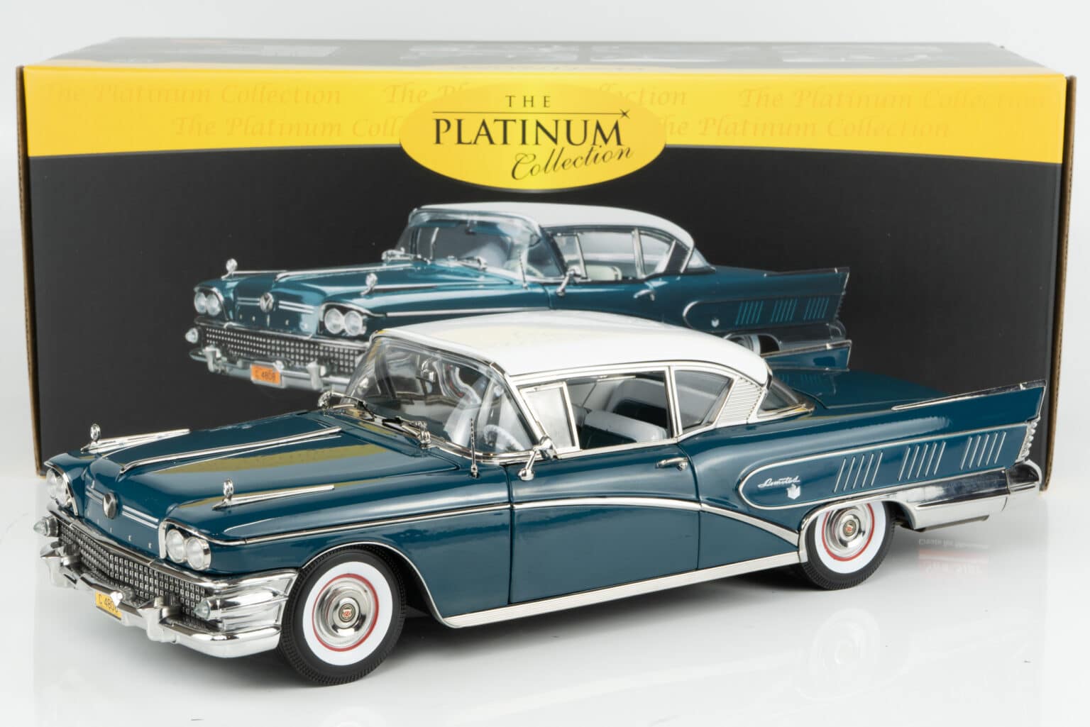 Sun Star - 1:18 Buick Limited Riviera Coupe Dark Turquoise / Glacier ...