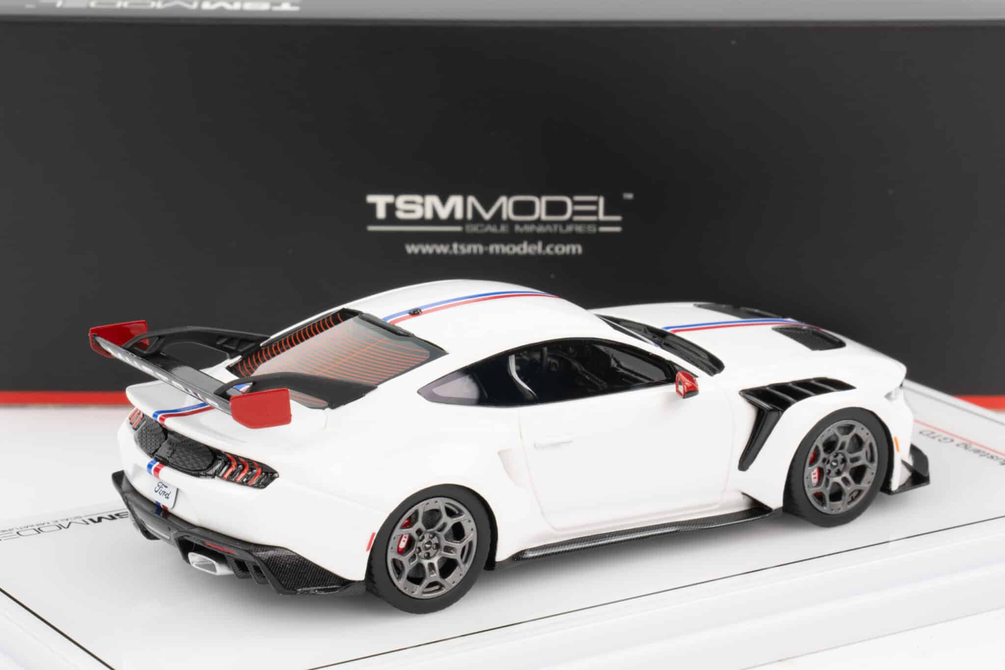 TSM - 1:43 Ford Mustang GTD Spirit of America White - Resin Model