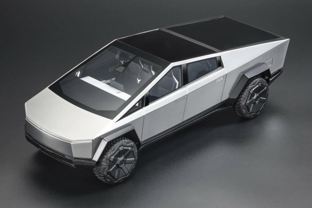 Top Marques - 1:18 Tesla Cybertruck Stainless Steel | Model Universe