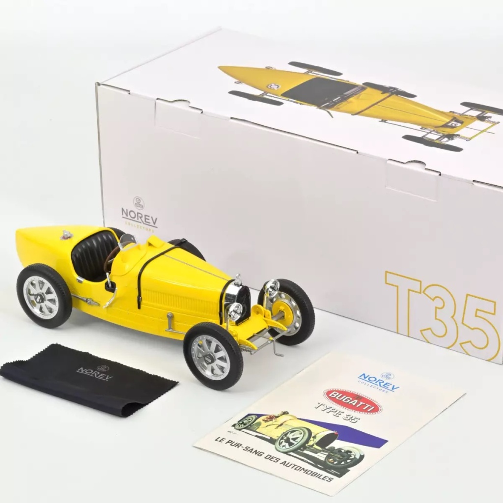 Norev - 1:12 Bugatti T35 Yellow (1925)