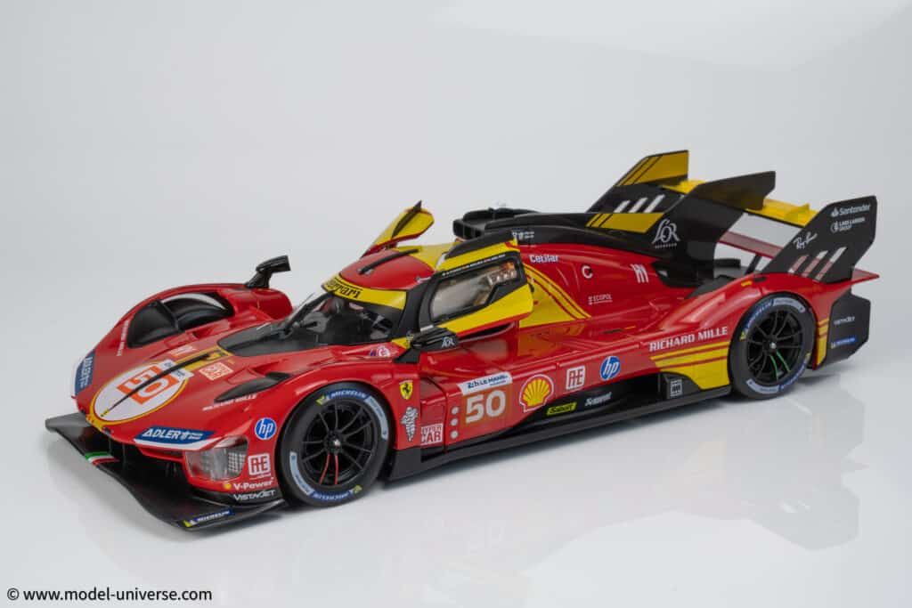 Bburago - 1:18 Ferrari 499P No.50 Winner 24h Le Mans 2024 Fuoco, Molina ...