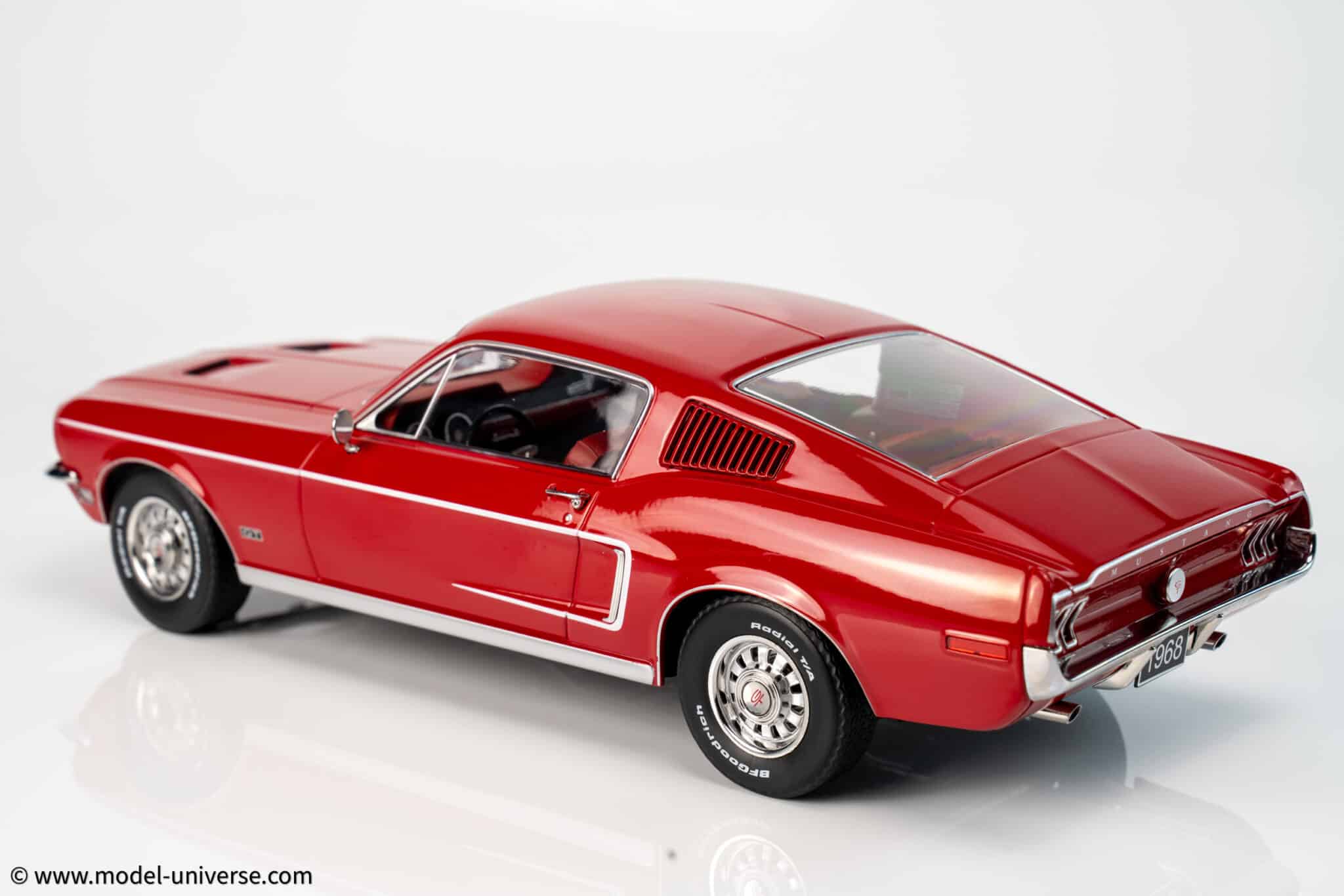 1:18 Ford Mustang GT Fastback 1968 Red - Diecast Model by KK Scale Models
