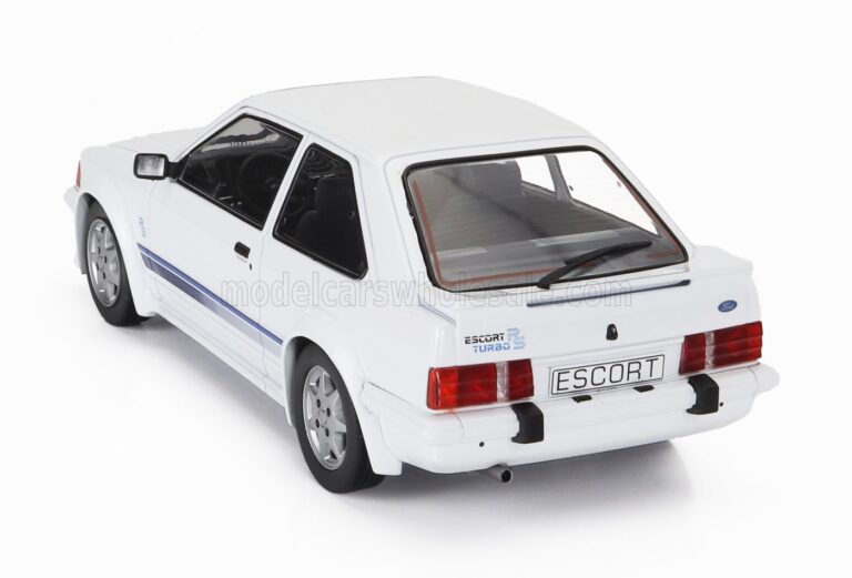 1:18 Ford Escort MK3 RS Turbo White 1985 Diecast Model - MCG