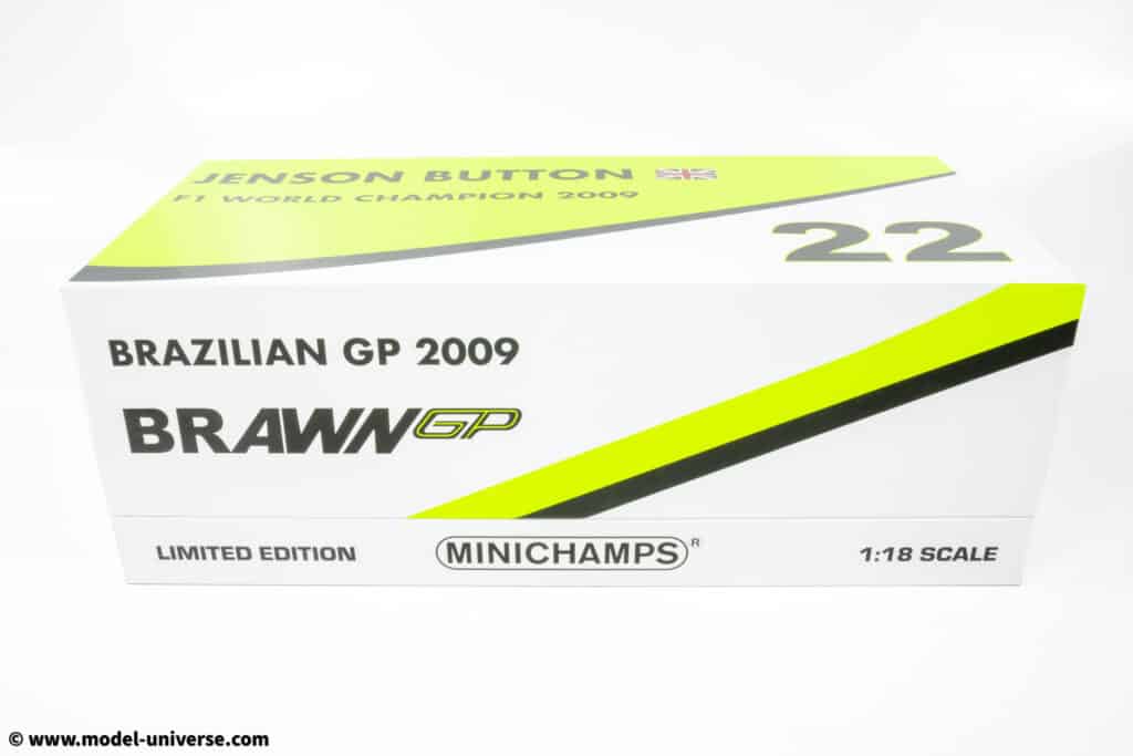 Minichamps - 1:18 Brawn GP BGP001 No.22 Jenson Button World Champion ...