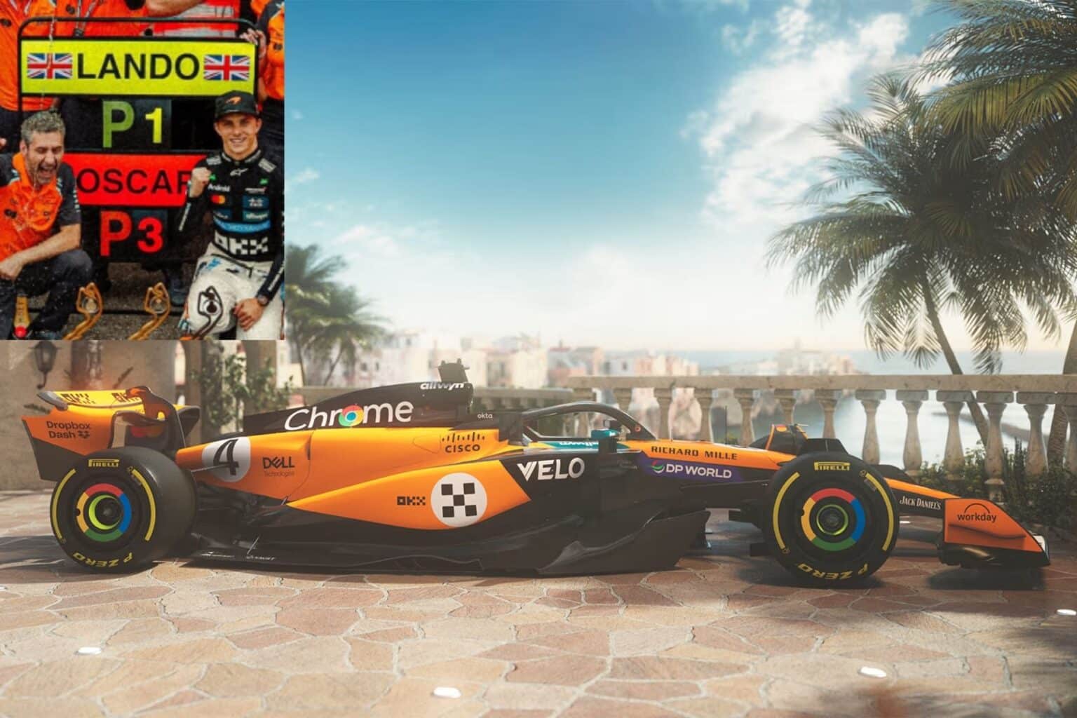 Spark - 1:18 McLaren MCL39 F1 No.4 Lando Norris Winner Monaco GP 2025 ...