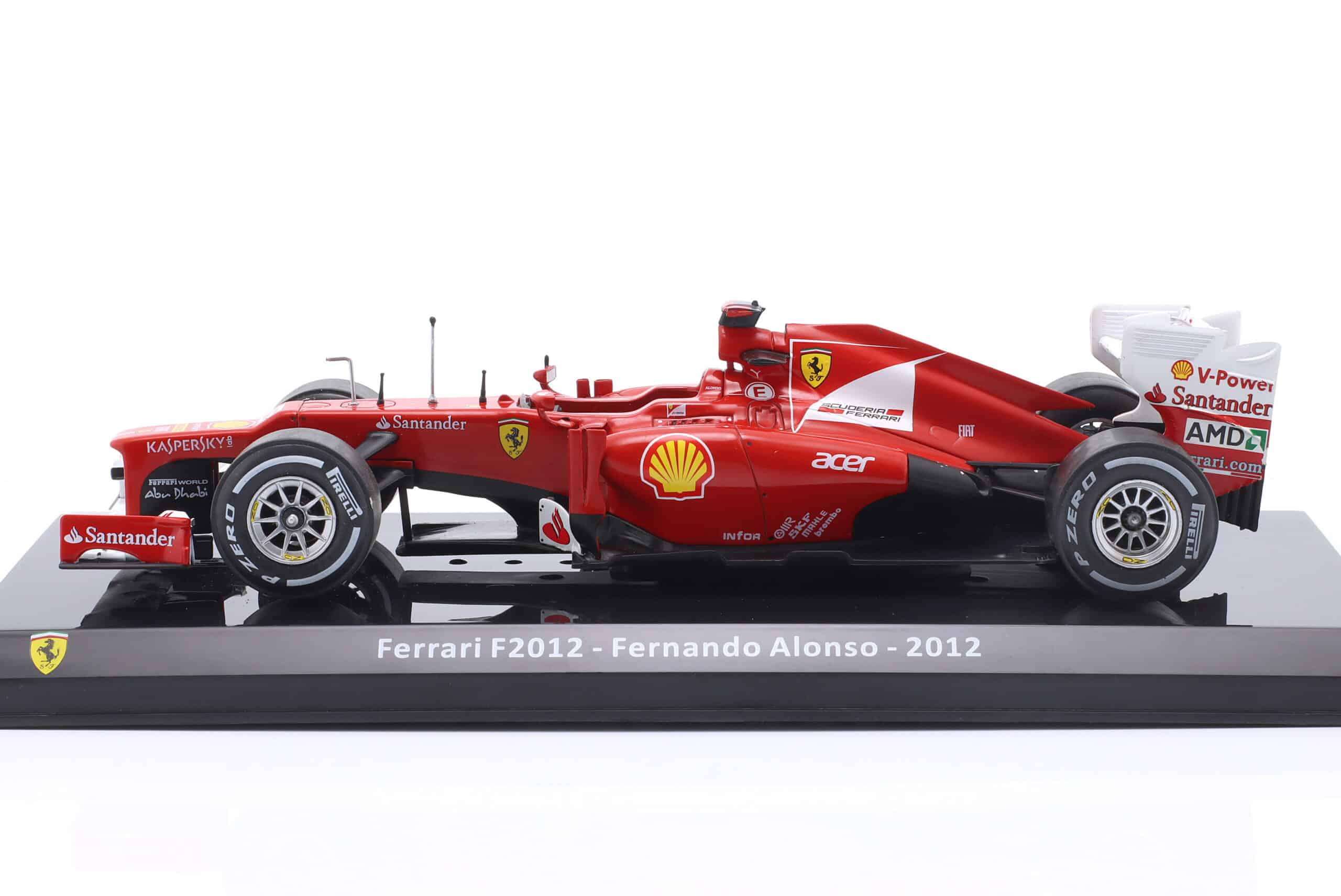 1:24 Ferrari F2012 No.5 Fernando Alonso 2012 F1 Season - Diecast Model